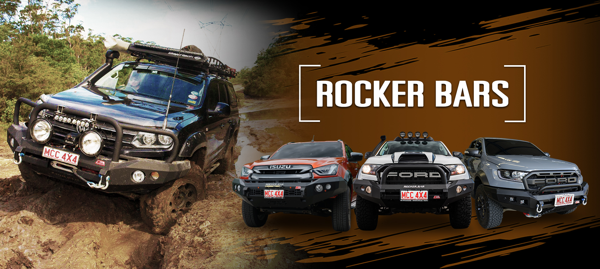 MCC4x4 - Front Bar, Rear Bar, Rear Carrier Bar, Side Steps